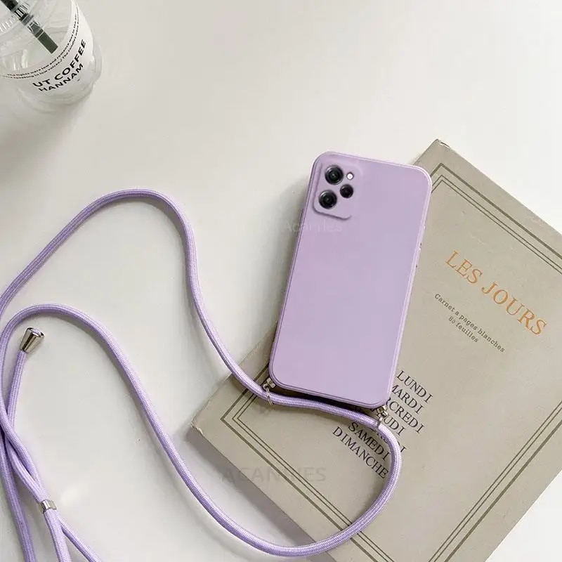 Crossbody Necklace Strap Lanyard Cord Liquid Silicone Case On For ...