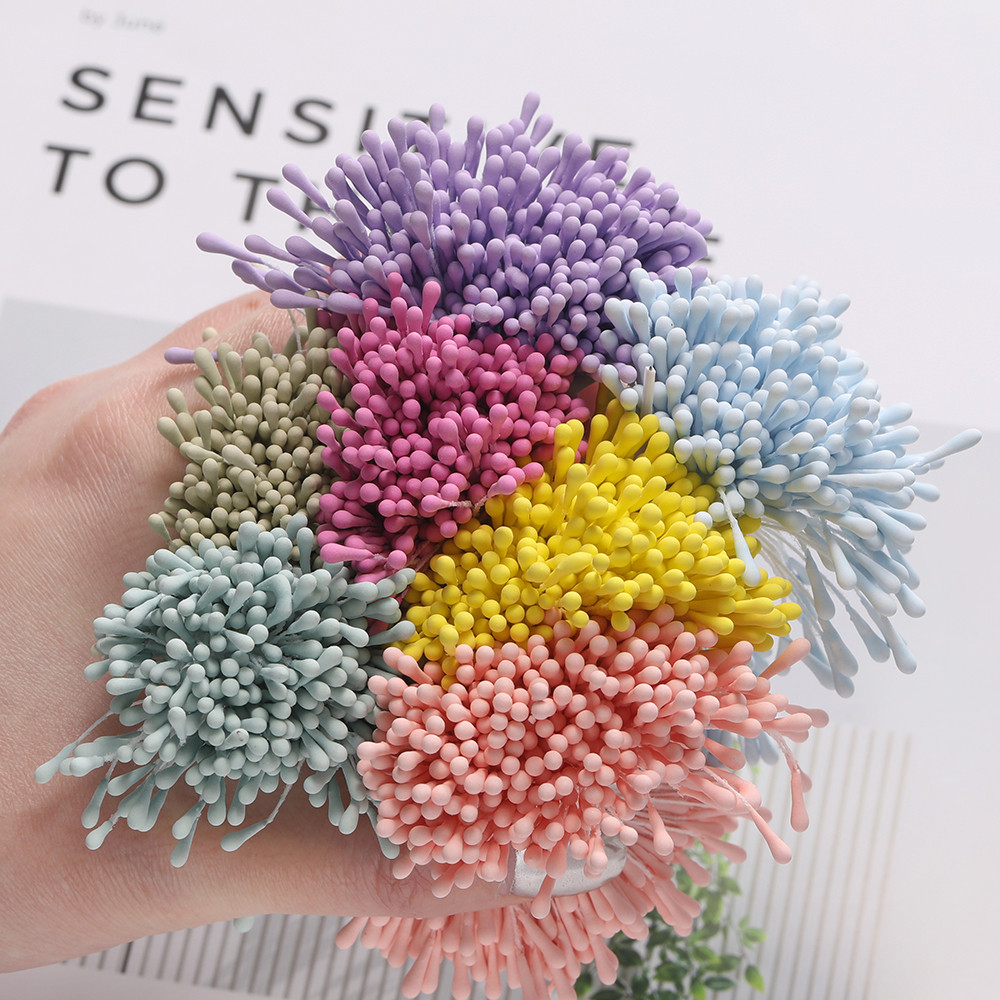 St. kunkka 150pcs/pack 2 * 60mm Double-headed Stamens Artificial Flower ...