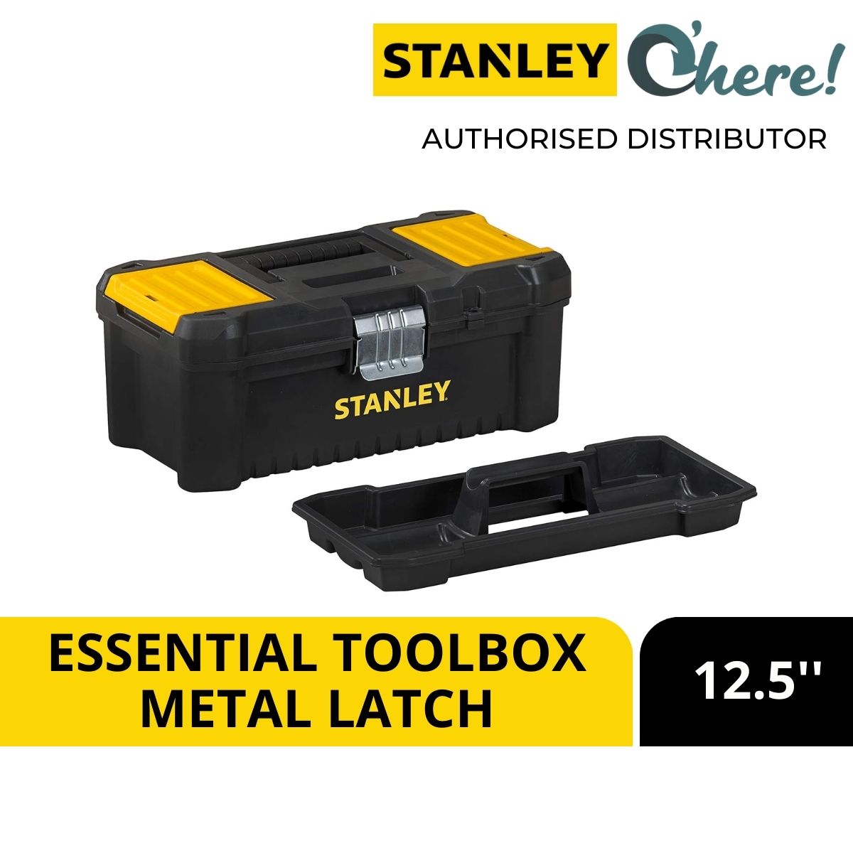 Stanley Essential Tool Box with Metal Latch 12.5"/16"/19" | Lazada ...