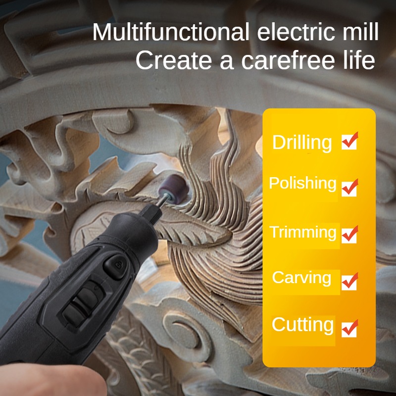 Youpin DELI Small Electric Mill Grinder Rotary 4V2000mA Jade Carving ...