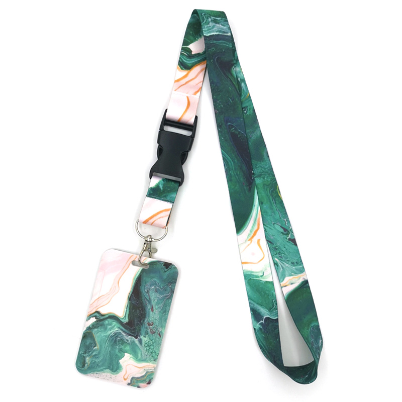 Green Marble for Keys Phone Cool Neck Strap Lanyard for Camera Badge ...