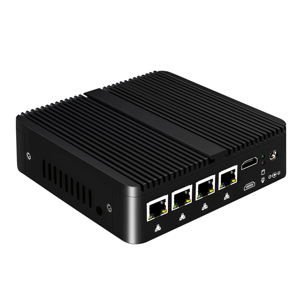 Mini Router Intel Celeron J4125 Fanless Mini PC 4 Intel i211 LAN 6*USB ...
