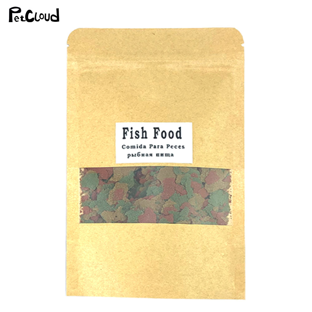 【EleganceEssence】Aquarium Fish Food Flakes Fish Feeder Color Enhacin ...
