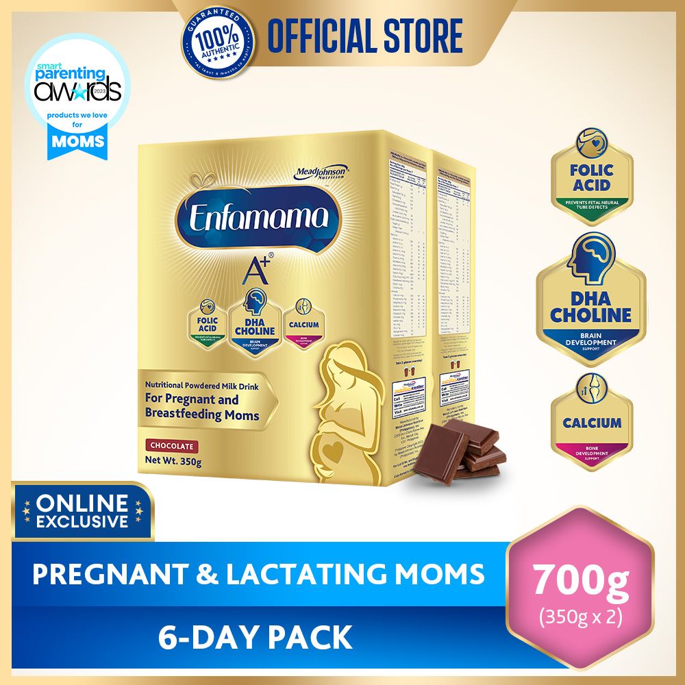 Enfamama A+ Chocolate 700g (350g x 2) Maternal Powdered Milk Drink for Pregnant and ...
