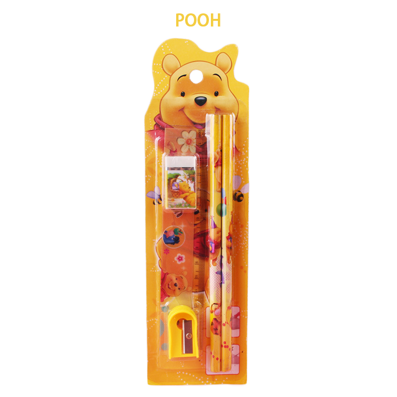 𝗪𝗜𝗗𝗘 𝗨𝗦𝗘 》5 In 1 Stationery Set Pencil Ruler Eraser Kids Children ...