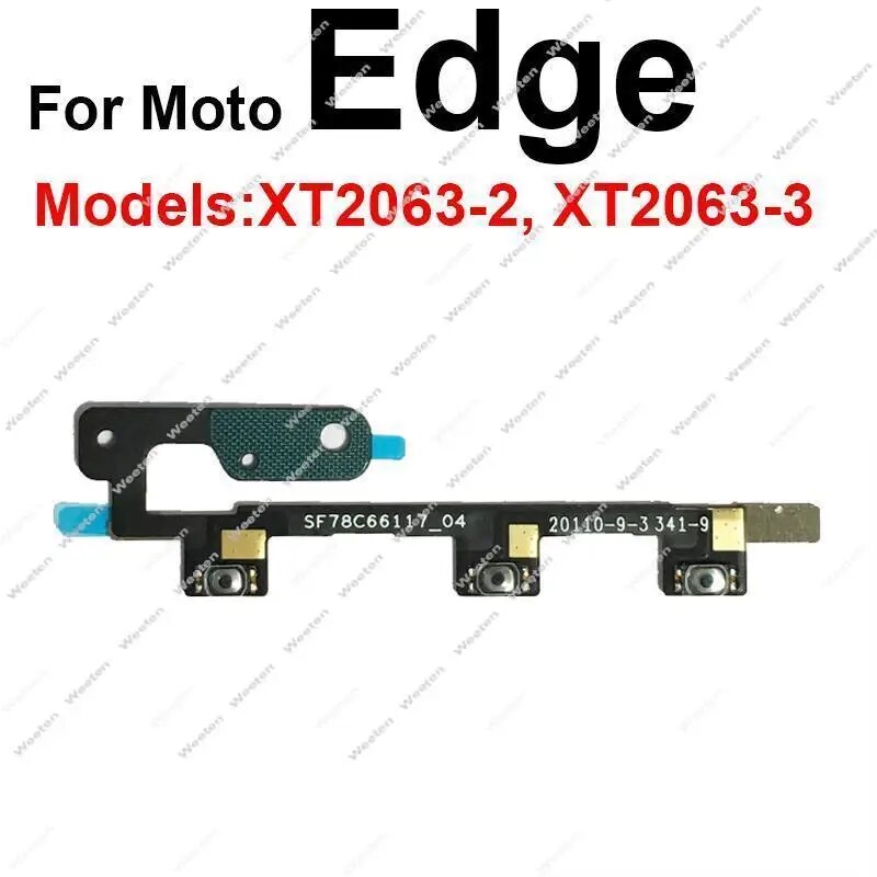 On OFF Key Power Volume Buttons Flex Cable For Motorola MOTO Edge S 20 ...