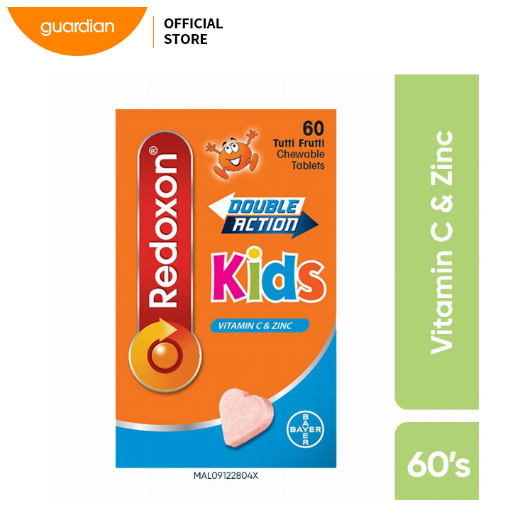 Redoxon Double Action Kids Chewable Tablets 60s | Lazada