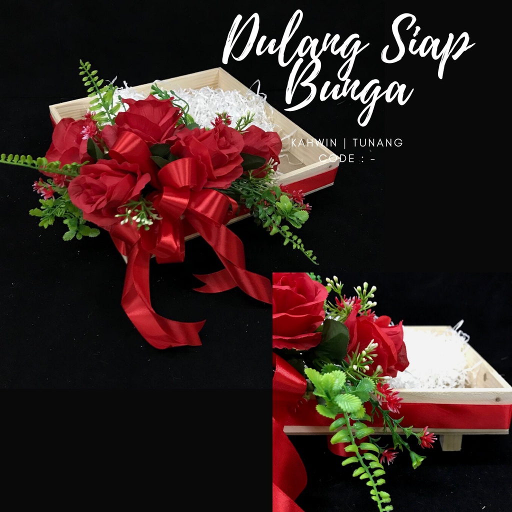 Dulang Hantaran Siap Bunga Gubahan | Kawin | Tunang | Lazada