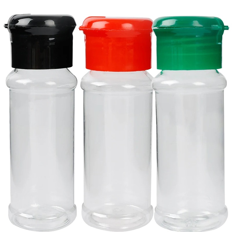 1-5pcs Plastic Spice Jars, Plastic Bottle Containers, Pepper Shaker ...