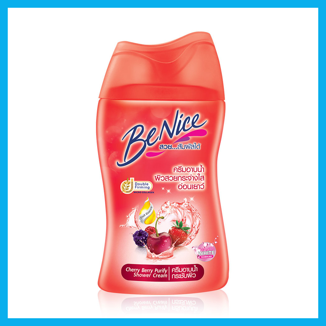 BeNice Shower Cream Cherry Berry 90ml บีไนซ์ ครีมอาบน้ำสูตรเชอร์รี่ ...