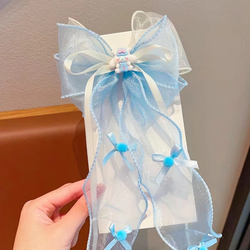 Zy Fahion Sanrio Cartoon Princess Mesh Bow Hair Clip for Kids Korean ...