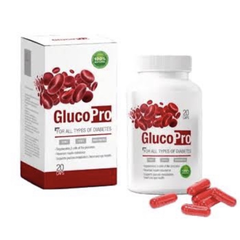 Authentic GlucoPro 20 Capsules Diabetic Support | Lazada PH