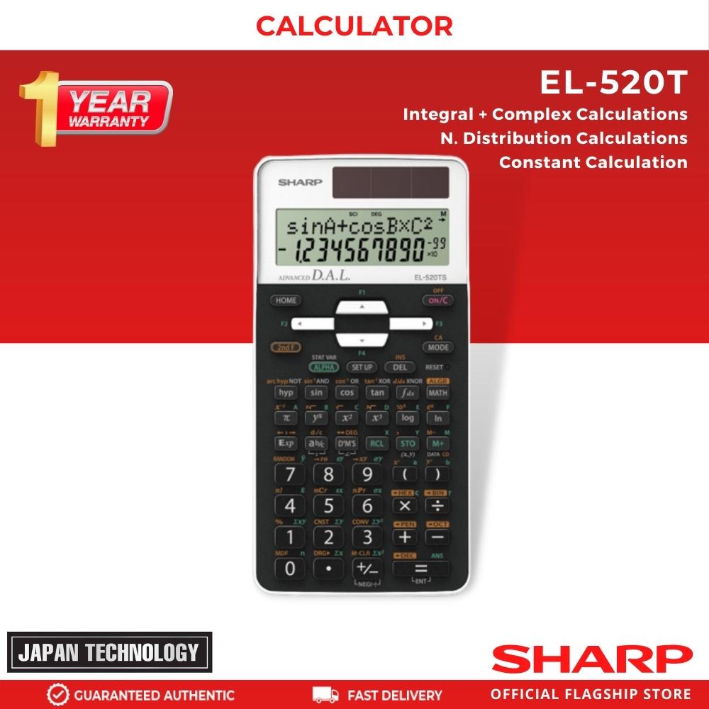 Sharp Scientific Calculator EL-520T | Lazada PH