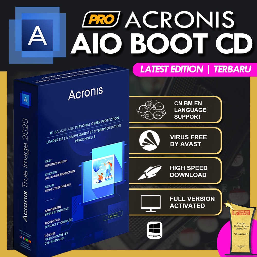 Acronis AIO BootCD 2021 v26.1 for Windows PC Latest Updated Full ...