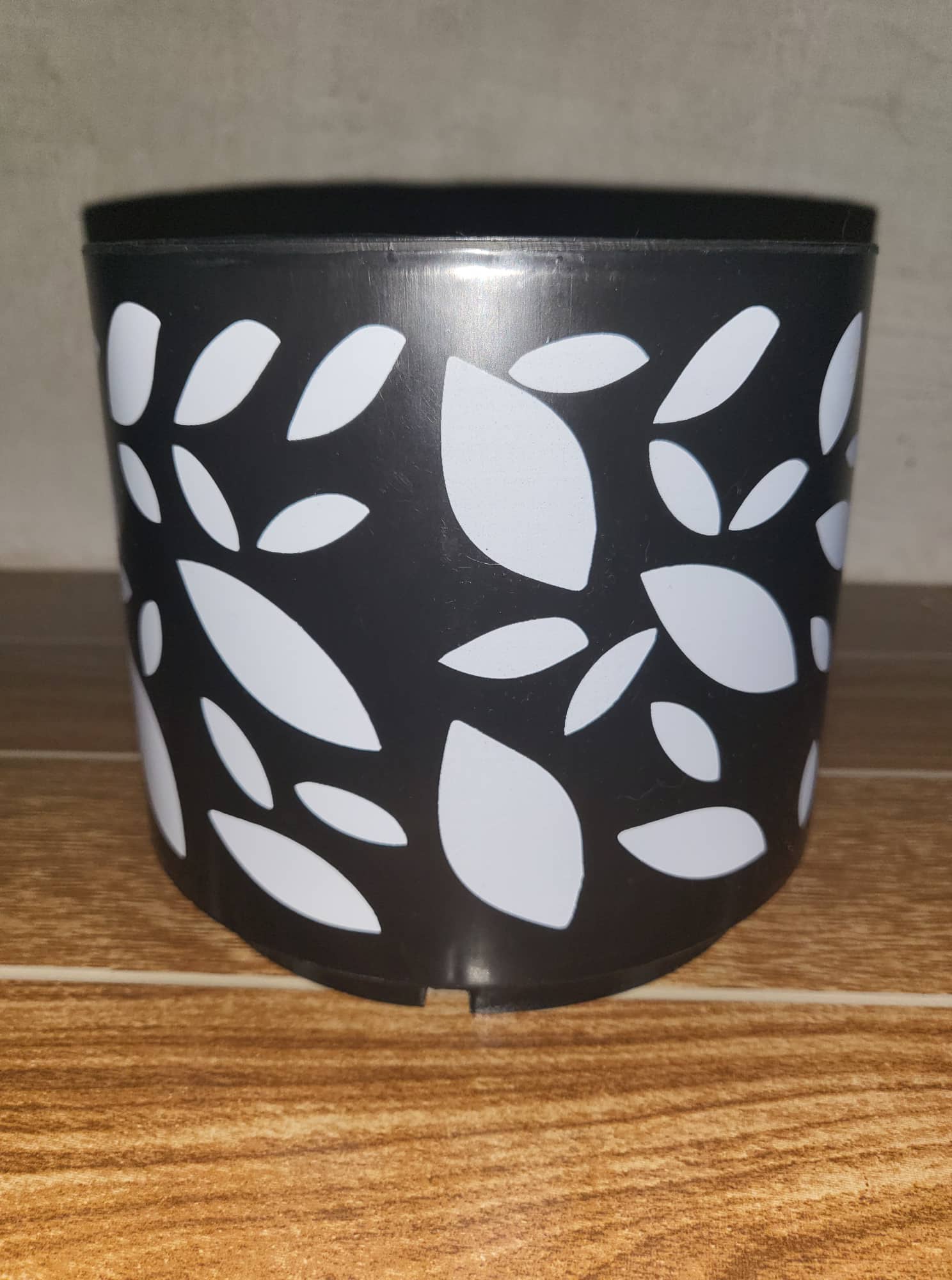 elegant dark printed pots for plants 6.5x5.5 inches - indoor & outdoor ...