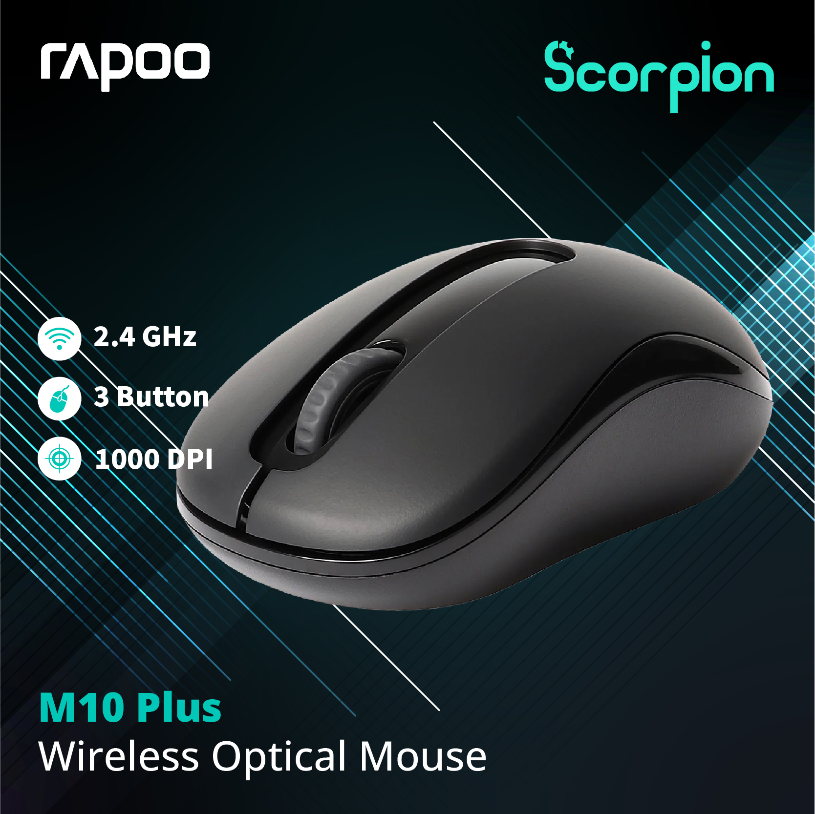 Rapoo M10 Plus Wireless Optical Mouse | Lazada