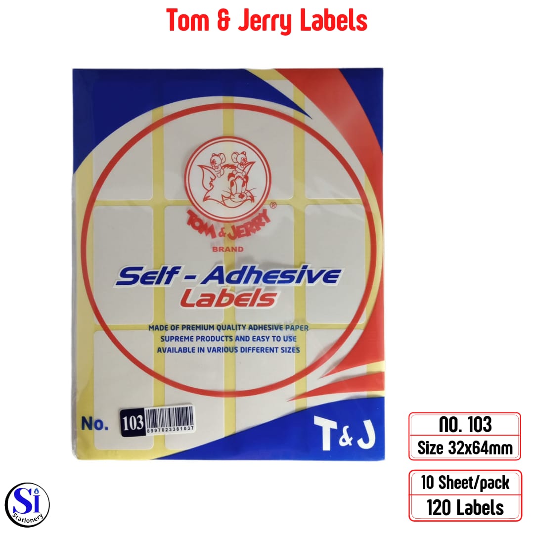 Tom & Jerry Label Ukuran Undangan/Label Nama No.100,101,103,121,124,127 ...