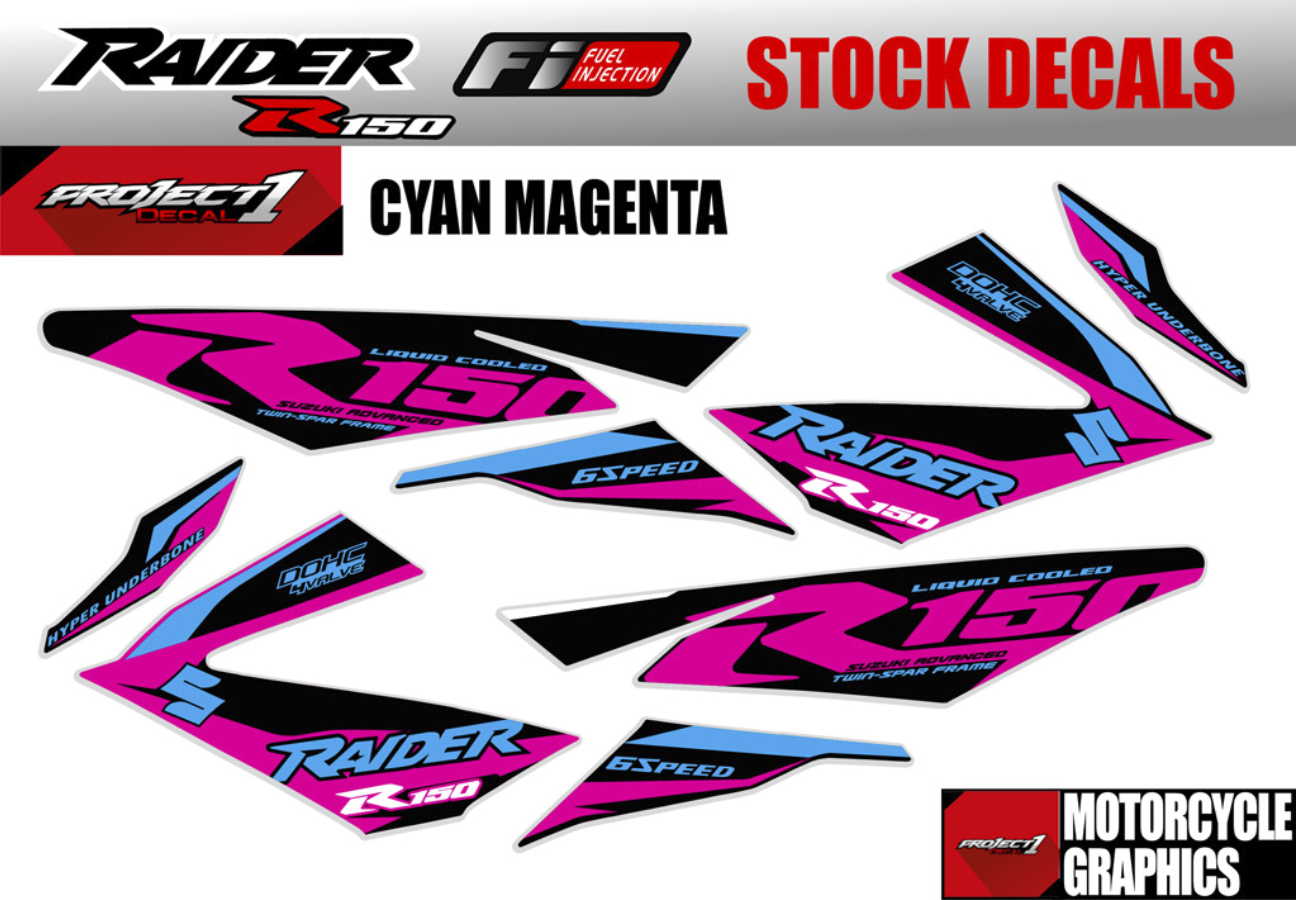SUZUKI RAIDER R150 FI STOCK DECALS LAMINATED STICKER | Lazada PH