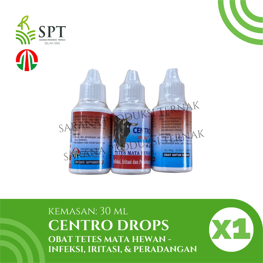 CENTRO DROPS 30 ML OBAT TETES MATA UNTUK HEWAN TERNAK SAPI | Lazada ...
