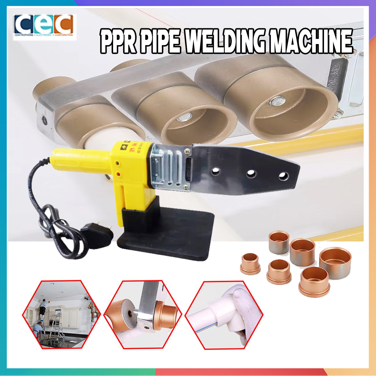 PPR Pipe Welding Machine 800W Electric Constant Temperature PPR Plastic ...
