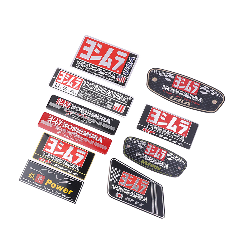 3D Universal Sticker Aluminum Heat-resistant Motorcycle Exhaust Pipe ...