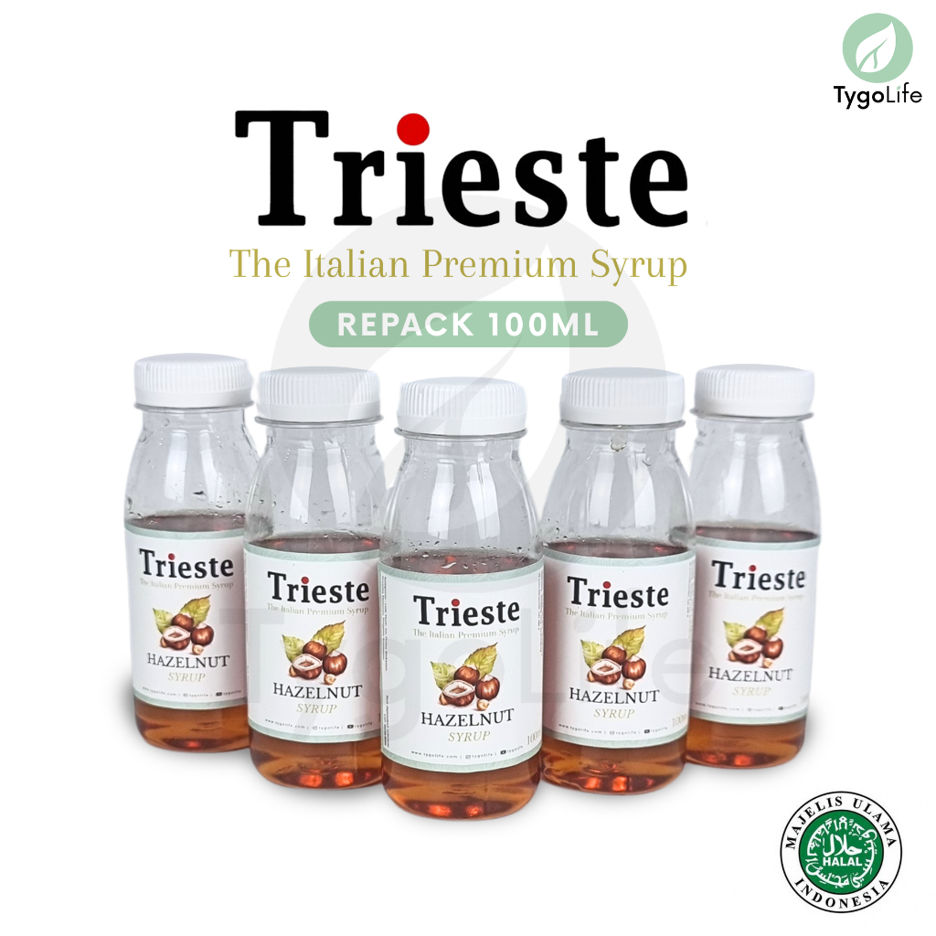 TRIESTE SYRUP REPACK 100ML FLAVOURED SIRUP BANYAK RASA SAMPLE BY TYGO ...