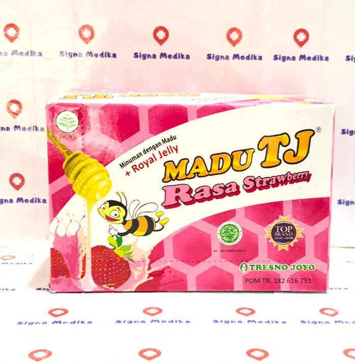 Madu TJ Sachet Rasa Strawbery 1 Box Isi 12 Sachet | Lazada Indonesia