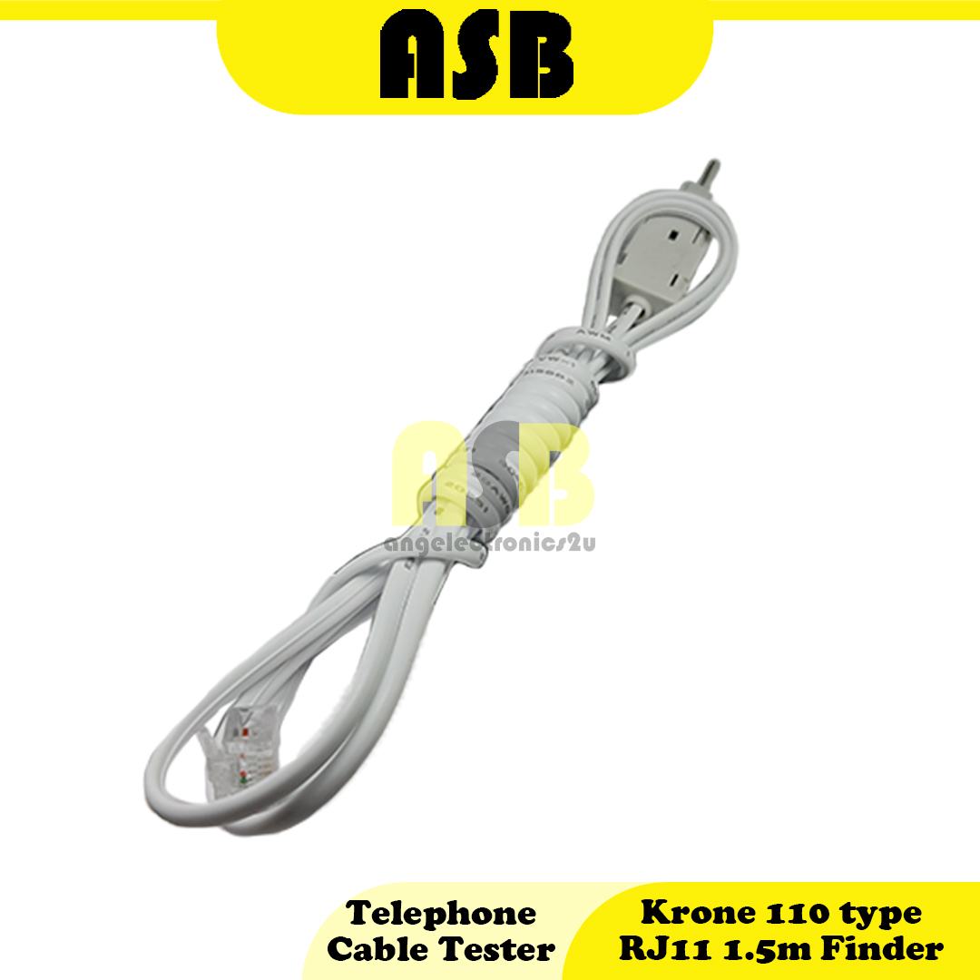 Telephone Line Cable Tester with RJ11 1.5M Finder Krone 110 type 10pair ...