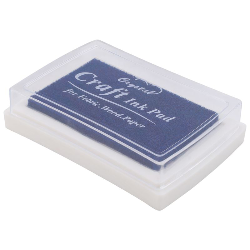 Blue Ink Pad Inkpad Rubber Stamp Finger Print Craft Non-Toxic | Daraz ...