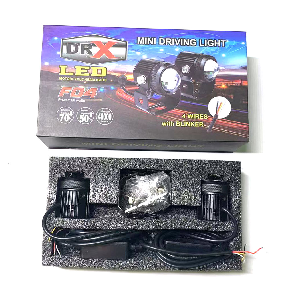 MINI DRIVING LIGHT LED WHITE+YELLOW PAIR OF UNIVERSAL F01,F02,F03 FOR ...