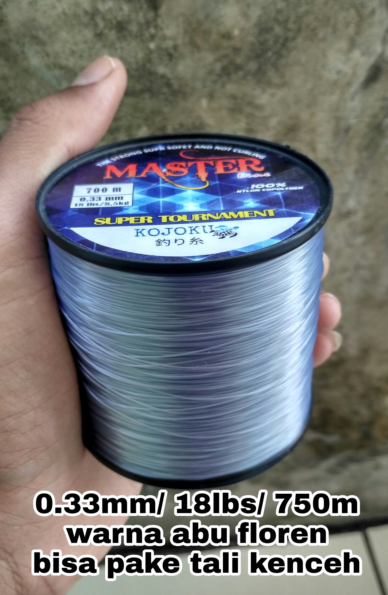 Senar pancing galatama kecil kuat 30kg anti kriting dan mudah tenggelam ...