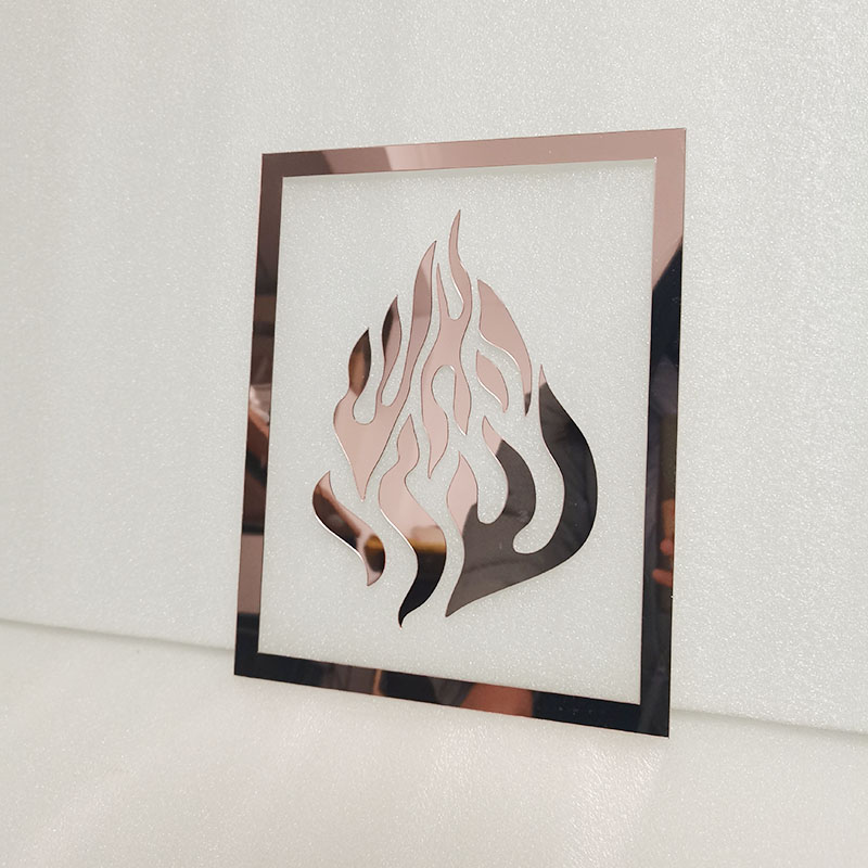 Custom Haesh Hebrew Sign Mirror Square Acrylic Jewish Breslev Breslov ...