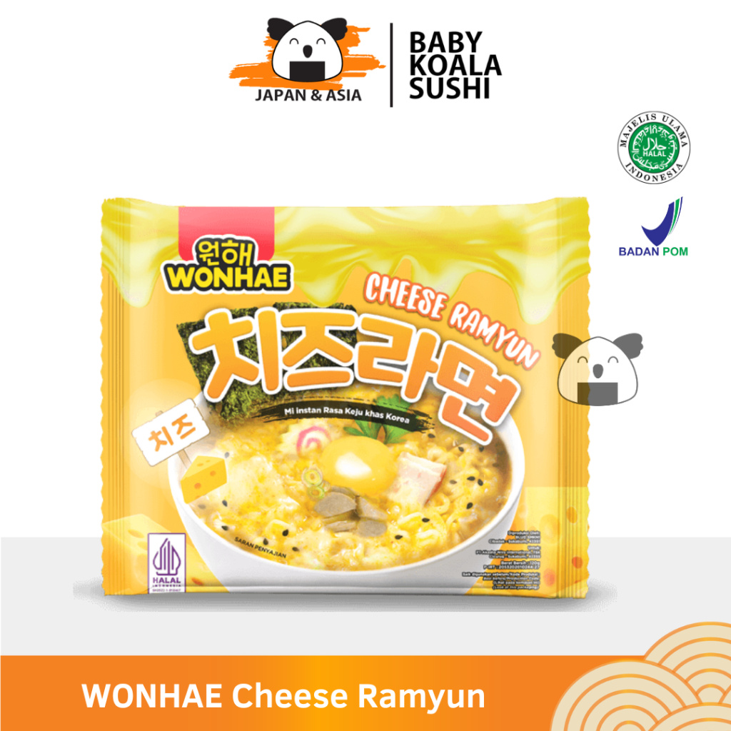 WONHAE Korean Cheese Ramyun 120 g Halal | Mie Instan Ala Korea | Lazada ...