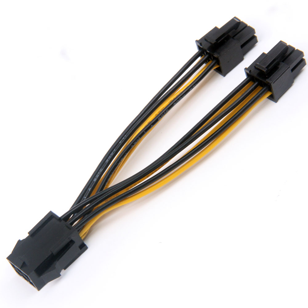 【VogueVenture】GPU 6-pin PCI Express to 2 x PCIe 6-pin motherboard graphics video card PCI-e GPU ...