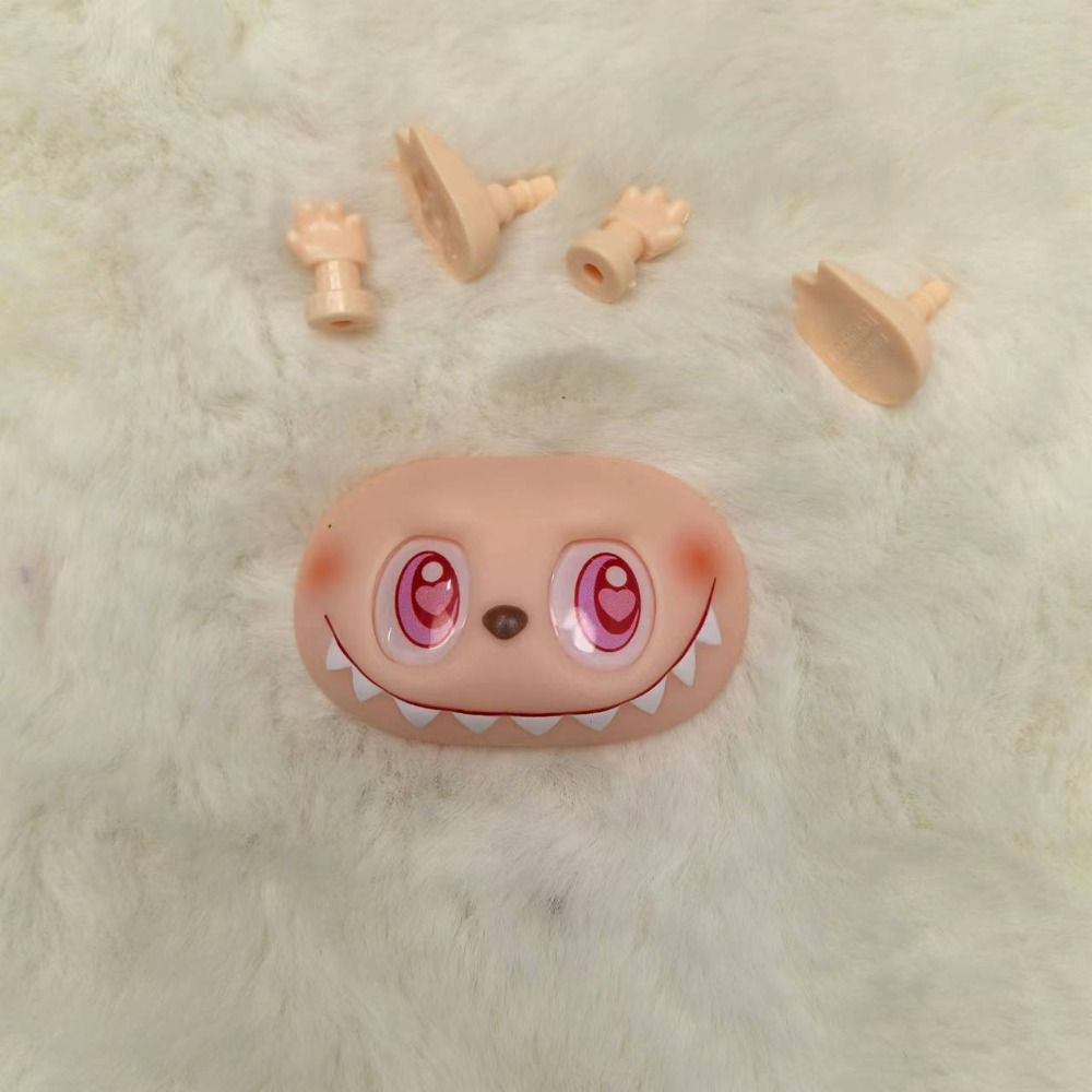Kawaii Vinyl Labubu Face Mold Crafts Collectable Model Labubu Hands ...