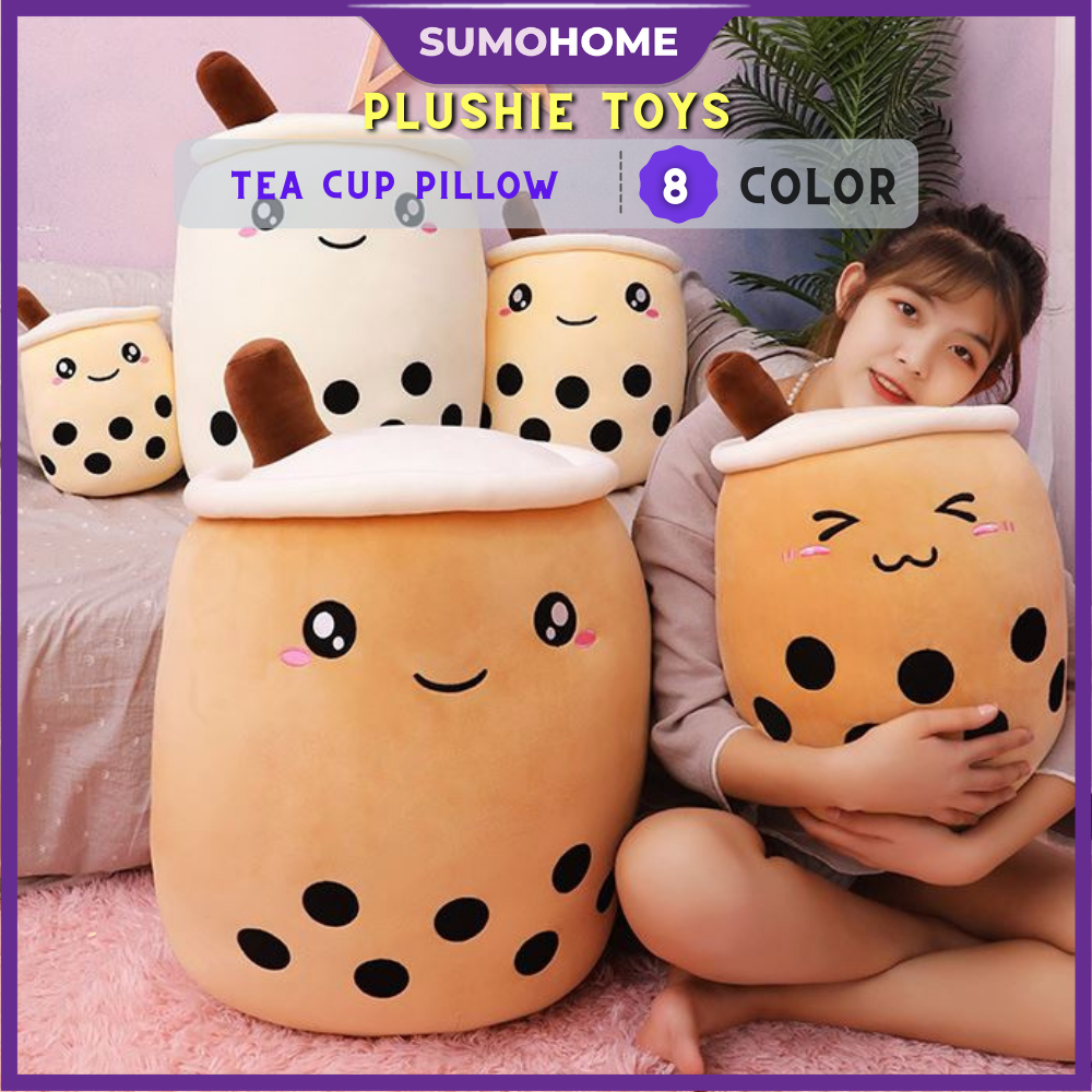 24cm/50cm/70cm Bubble Milk Tea Plush Anak Patung Boba Doll Murah Boba ...