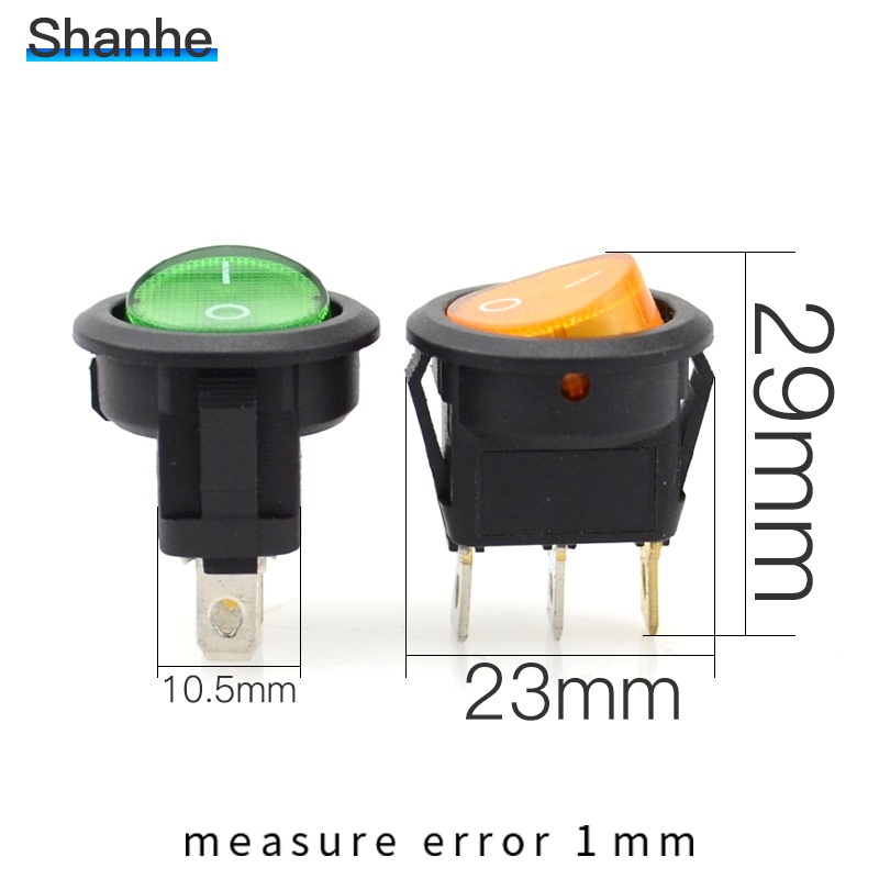 【TopazTrove】12V LED illuminuted rocker switch 20A 12V push button ...