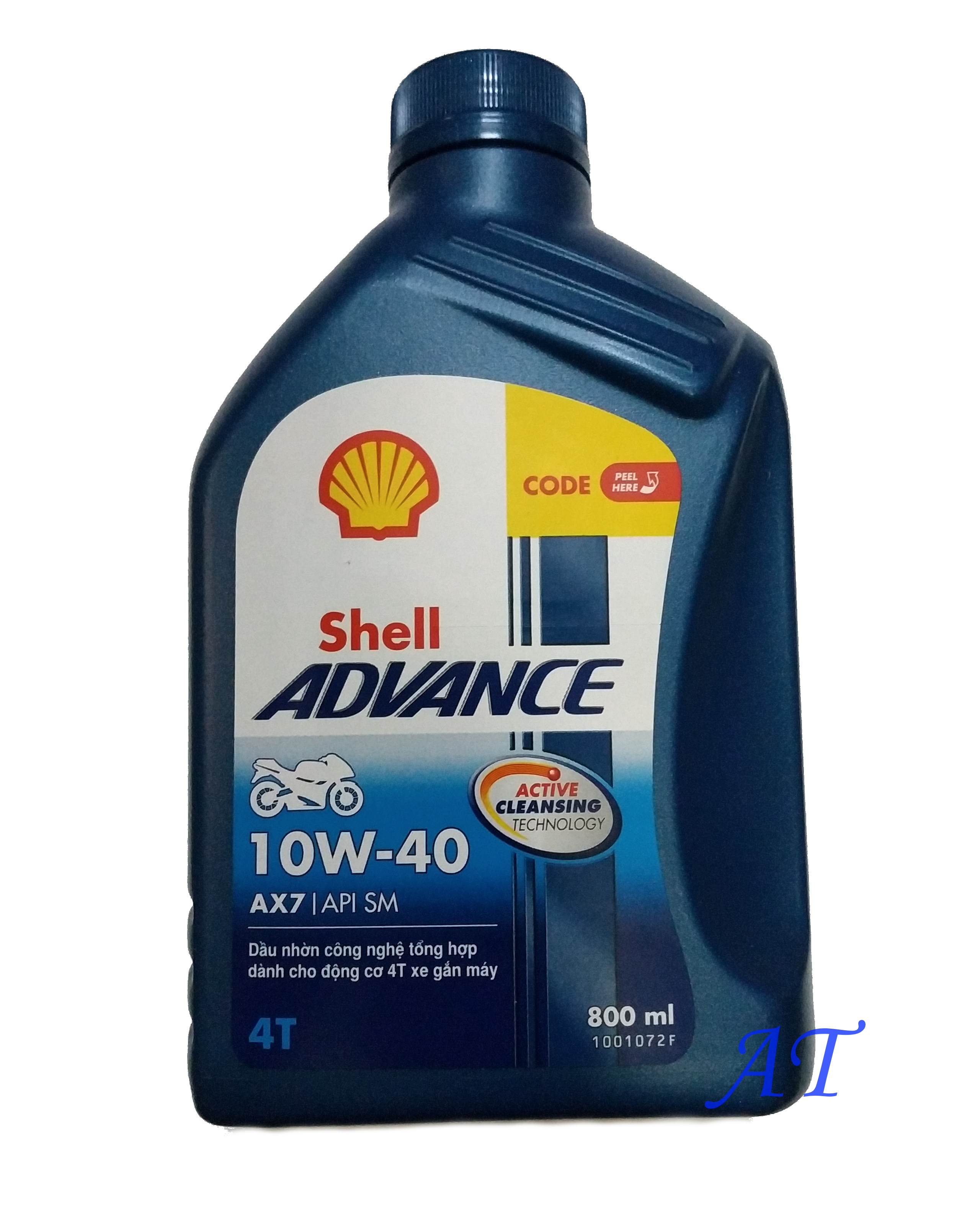 Dầu nhớt xe số 0.8L-1L Shell Advance Synthetic Based AX7 4T 10W40 bán ...