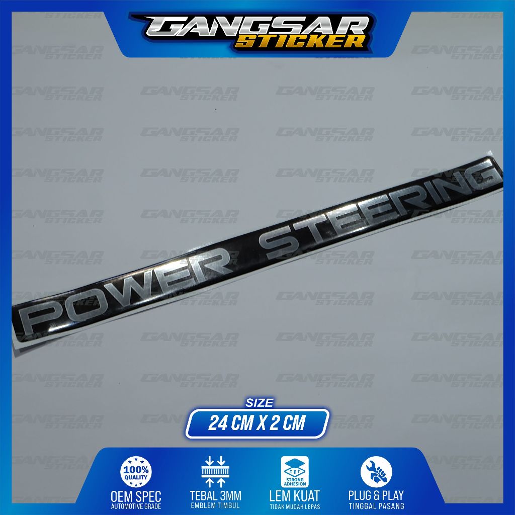 emblem power steering l300 / emblem logo power steering | Lazada Indonesia