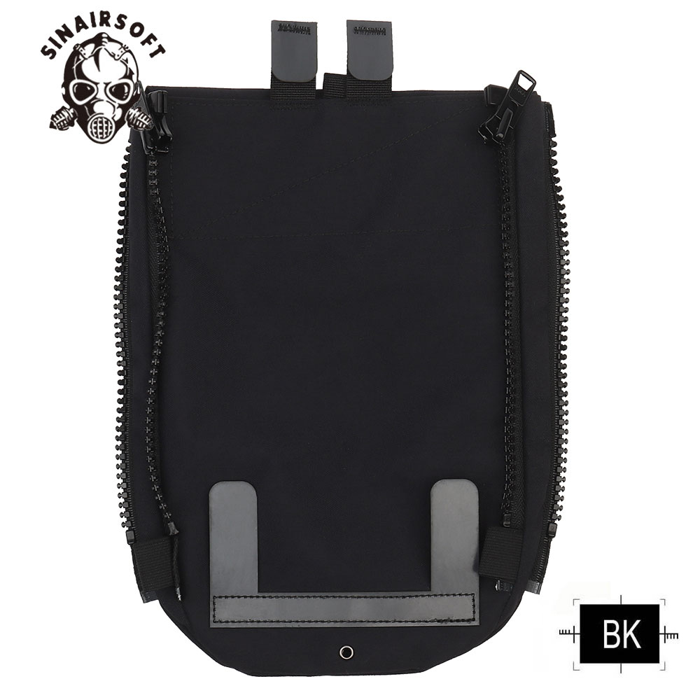 SINAIRSOFT Large Capacity Double Sided Zipper Back Panel Bag PC V5 Back ...
