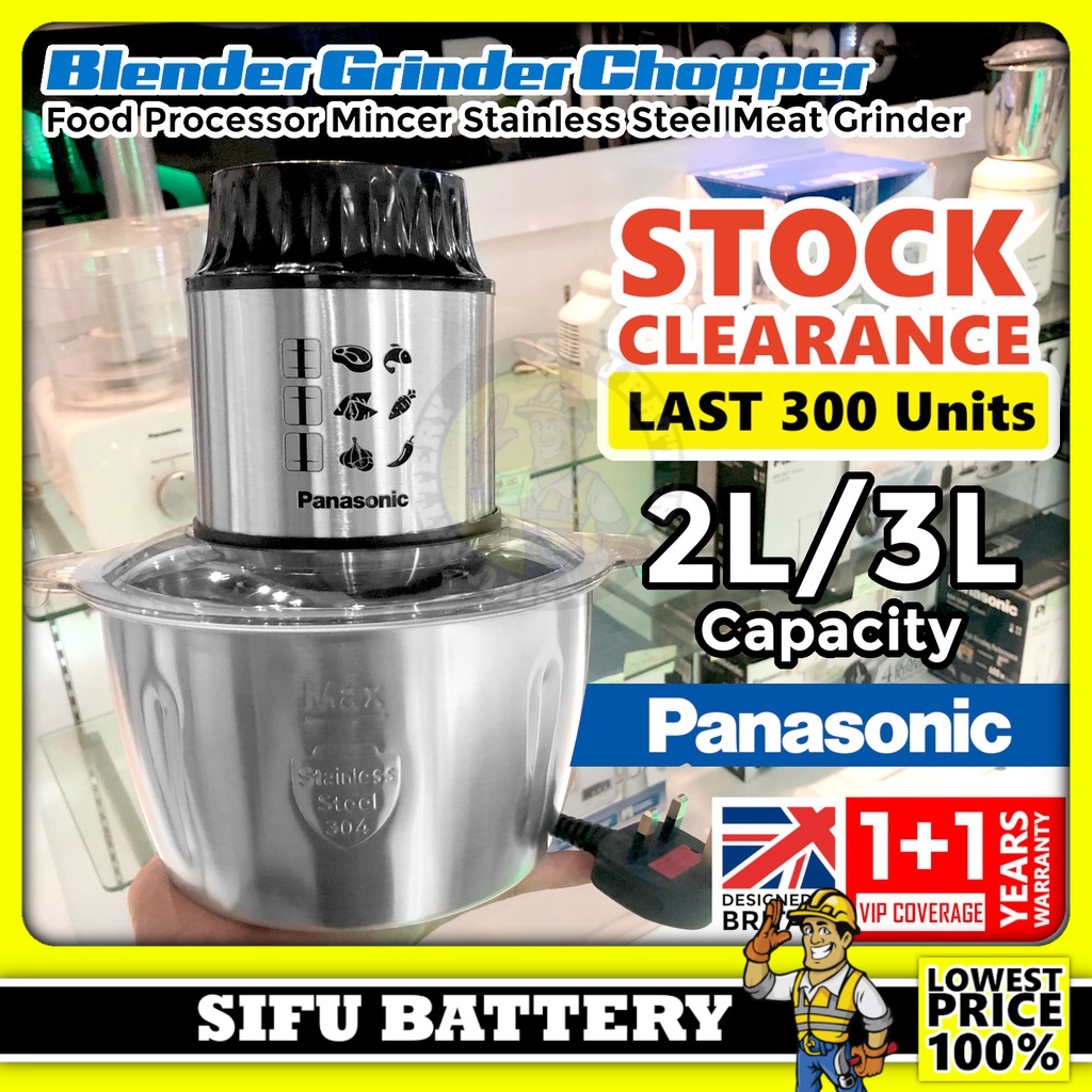 Panasonic Food Processor Mincer Meat Grinder Electric Blender 300W ...