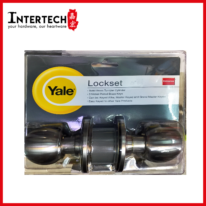 Yale Entrance Door Lockset Bedroom Lock (VCA5227 US32D) | Lazada Singapore
