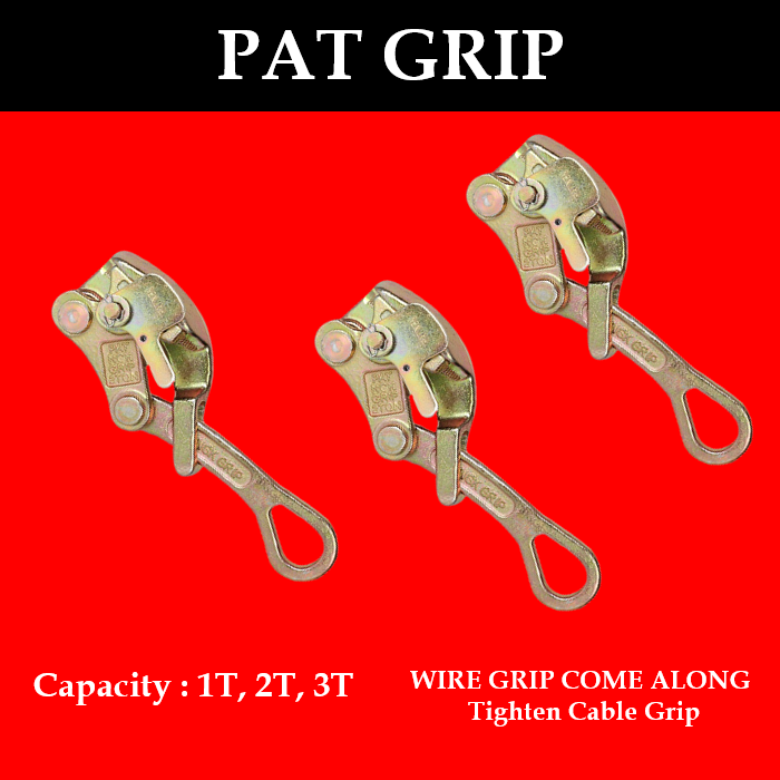 TOYU 1T 2T 3T Pat Grip WIRE GRIP COME ALONG Tighten Cable Grip Pat Ngk ...