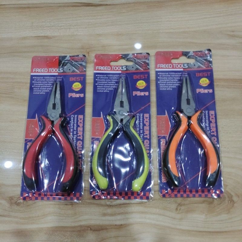 FREED TOOLS Tang LANCIP MINI 4.5 INCH - Long Nose Pliers Tang Jepit Mini | Lazada Indonesia