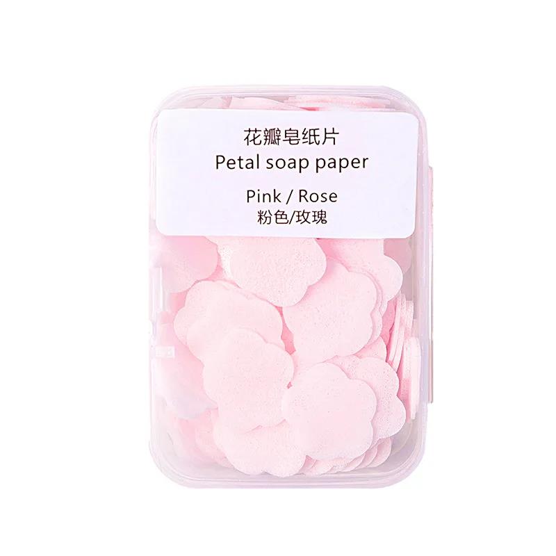20pcs/box Small Soap Box Paper Hand Washing Bath Travel Fragrance Foam ...