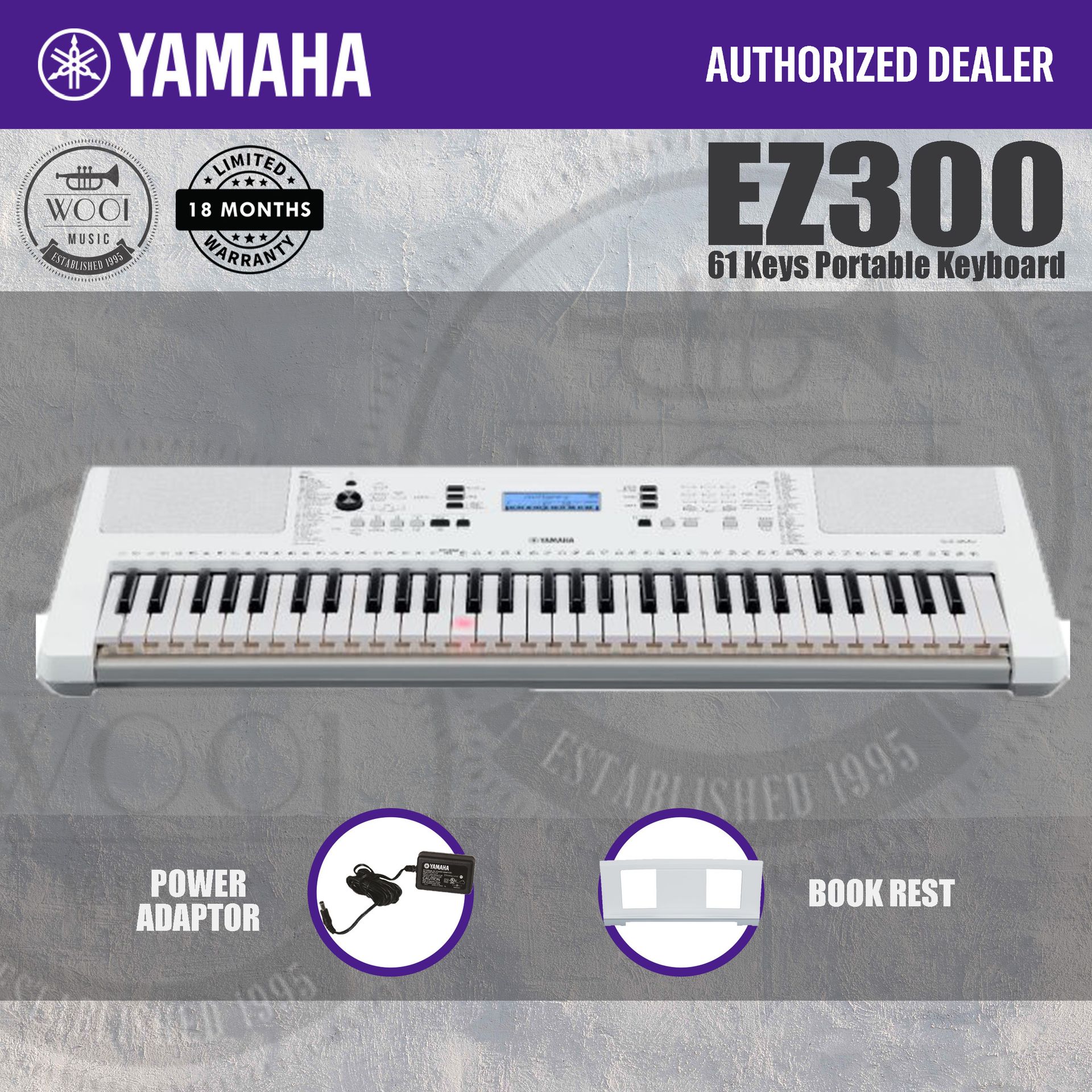 Yamaha EZ300 Electronic Portable Keyboard 61 Keys | Lazada