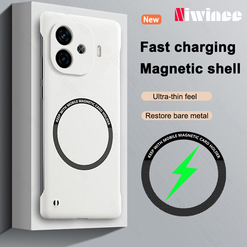 xipare for VIVO IQOO Z9 Turbo Frameless Candy Color Case MagSafe ...