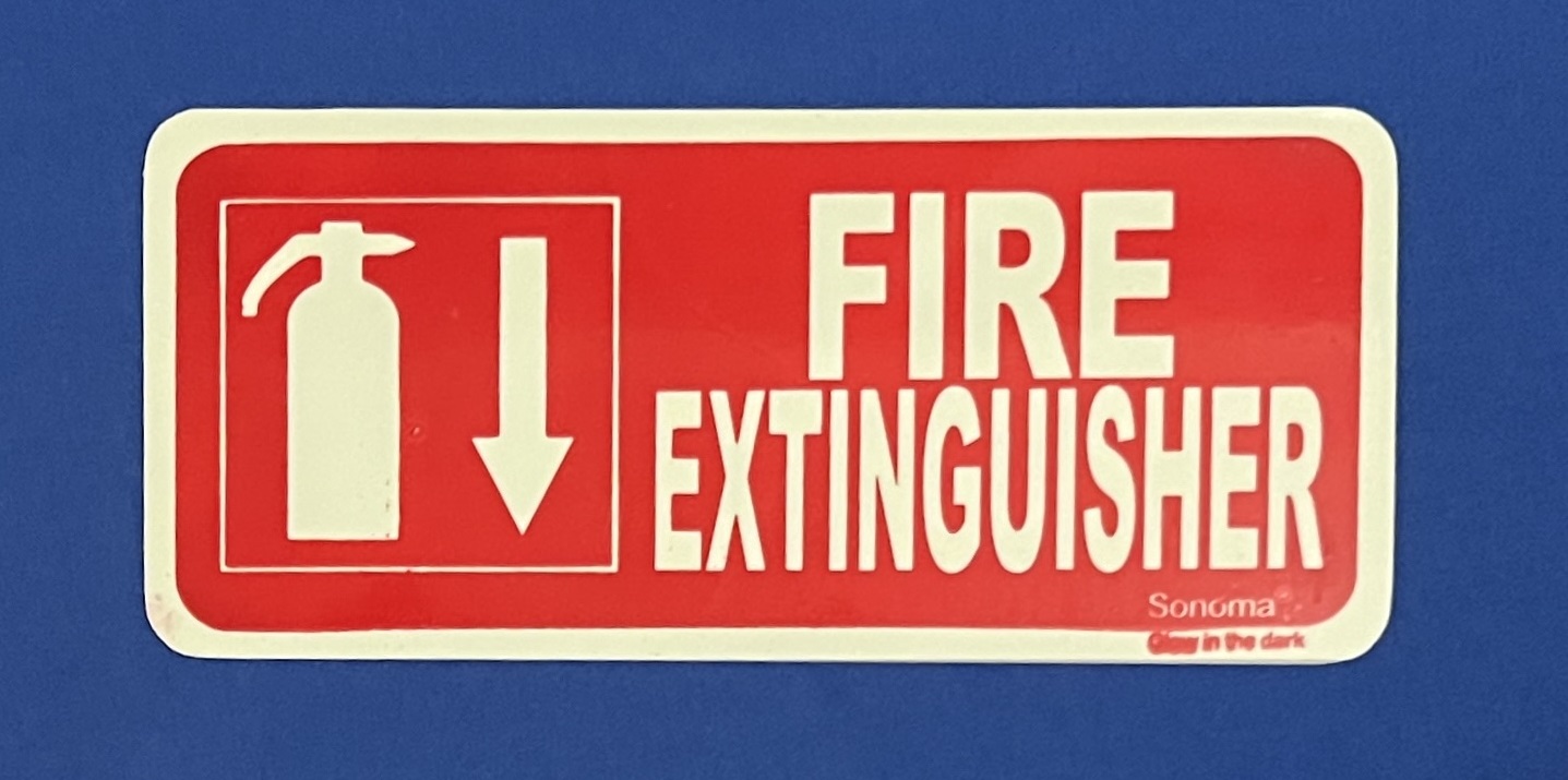 A-Mart Glow in the Dark High Impact Plastic Fire Extinguisher ...