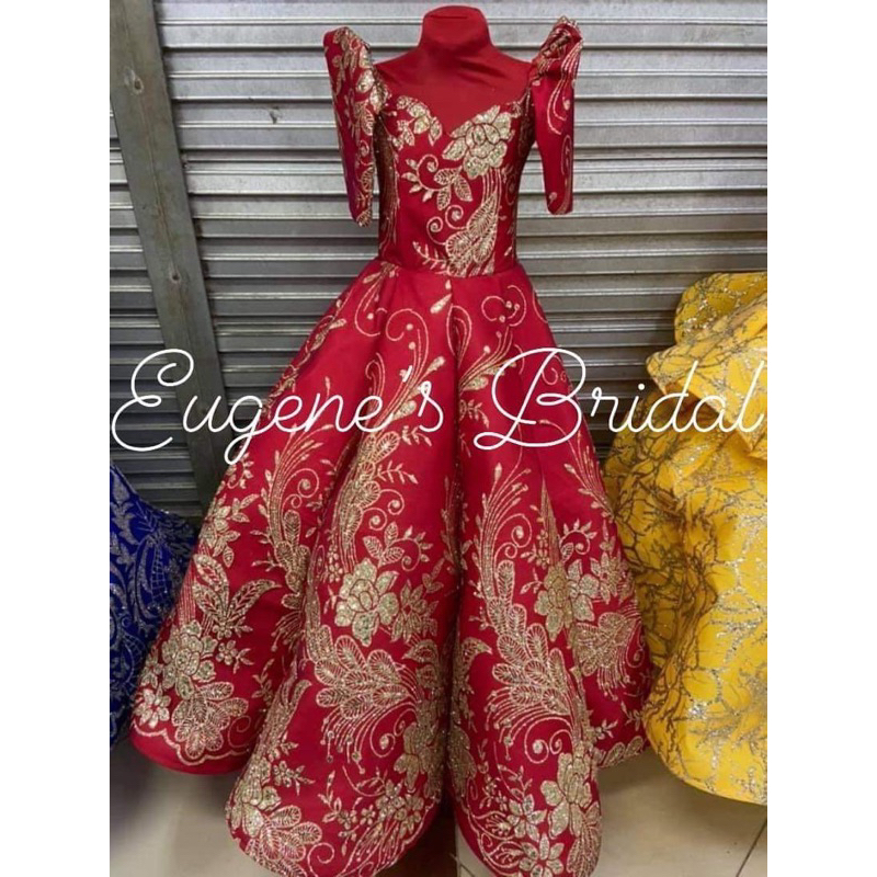 Filipiniana Gown/ Sagala /Gown For Birthday/Ball Gown For 7th Birthday ...