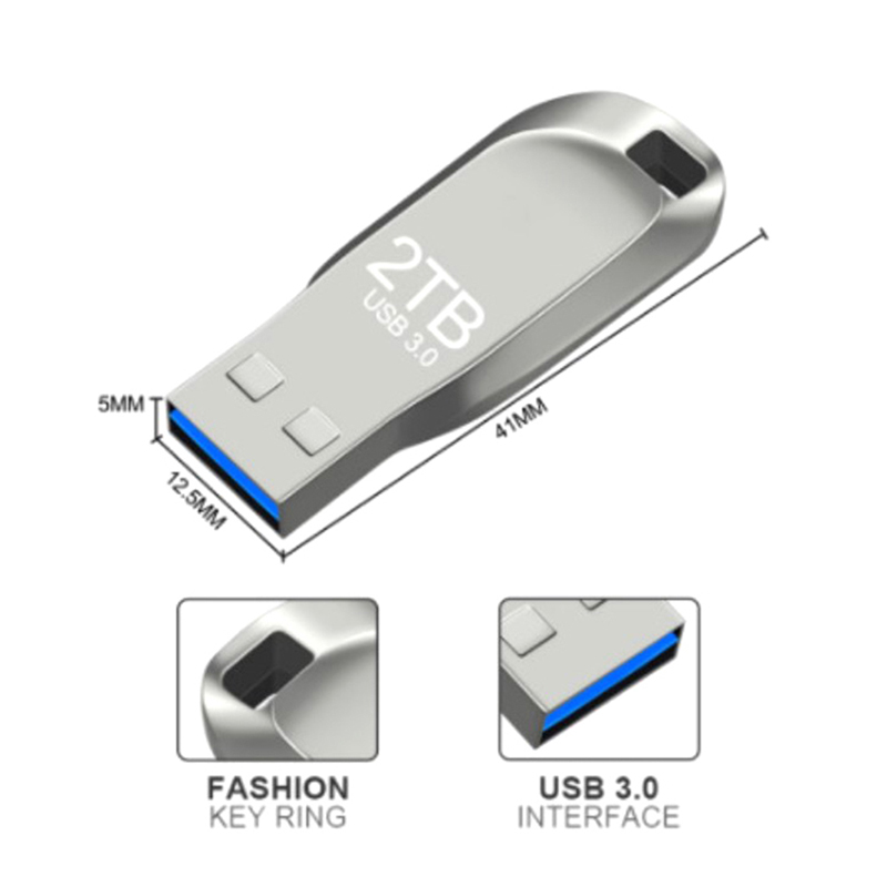 2TB Metal Usb 3.0 Pen Drive 2TB Usb Flash Drives 1TB High Speed ...